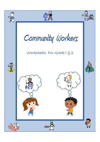 Community Workers / Helpers - Worksheets for Grade 1 & 2 | Teaching ...