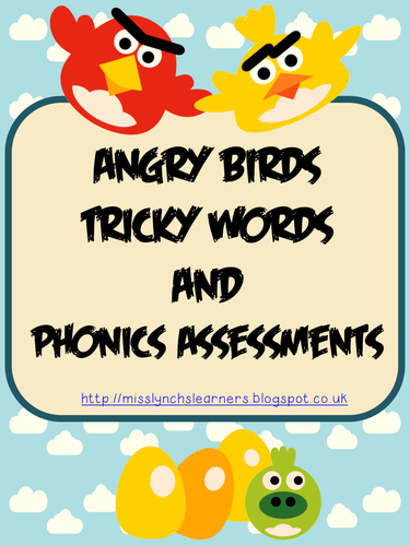 Angry Birds High Frequency Words & Phonics Assessment | Teaching Resources