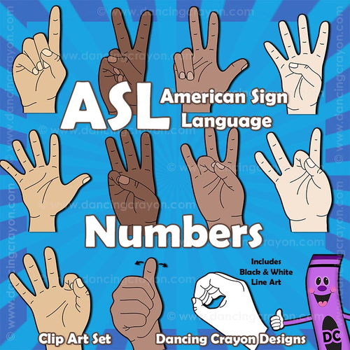 ASL Numbers / Counting Hands in American Sign Language | Teaching Resources