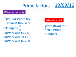 Prime Factorisation | Teaching Resources