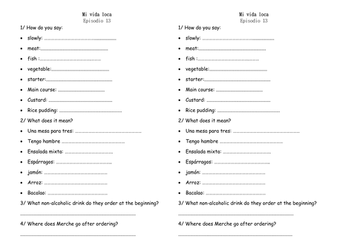 Mi vida loca - episode 13 | Teaching Resources