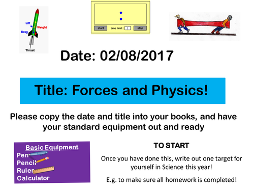 Forces Introduction - New GCSE Physics Spec | Teaching Resources