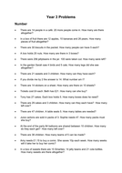 Problem Solving Questions - Worksheet - Year 3 | Teaching Resources