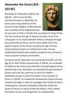 Alexander the Great Handout by HistoriaVictoria | Teaching Resources