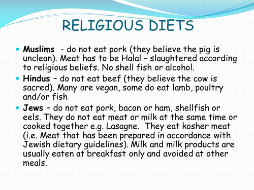 GCSE Food and Nutrition lesson bundle for special diets | Teaching ...