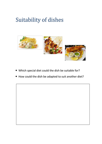 GCSE Food and Nutrition lesson bundle for special diets | Teaching ...