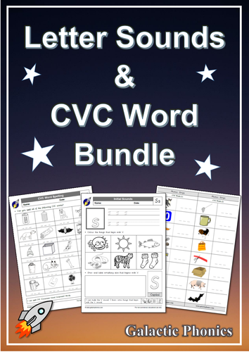 Letter Sounds and CVC Words Bundle | Teaching Resources