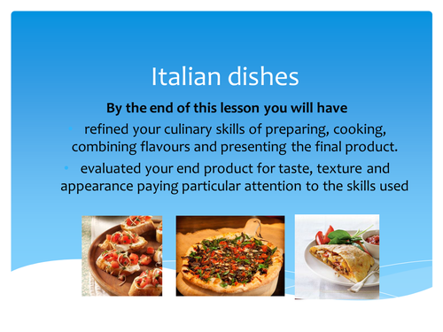 GCSE Food and Nutrition lesson bundle for Italian products | Teaching ...