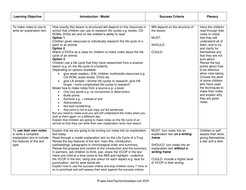 Writing Explanation Texts Lesson Plans, Model Text, Success Criteria ...
