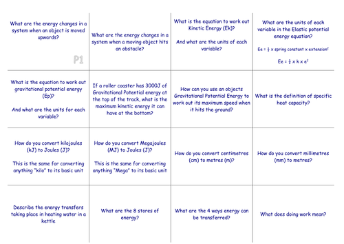Physics Flashcards AQA Trilogy Science (9-1) P1 | Teaching Resources Physics Flashcards AQA Trilogy Science (9-1) P1 | Teaching Resources