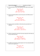 GCSE Maths - Reverse Percentages - 20 Questions and worked Answers ...