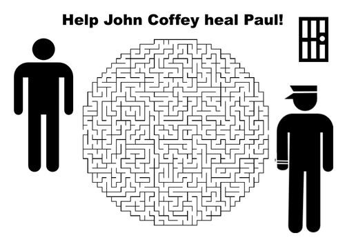 Help John Coffey Heal Paul - The Green Mile maze puzzle | Teaching ...