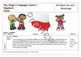 Polish lesson and resources - Greetings | Teaching Resources
