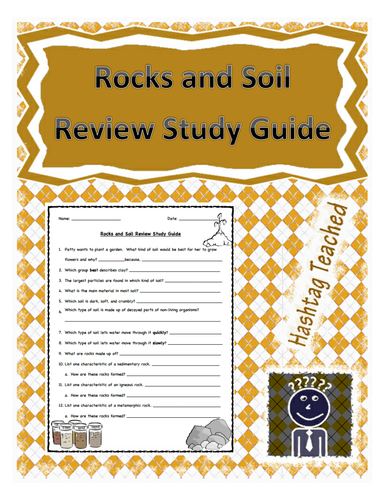Rocks and Soil Review Study Guide | Teaching Resources