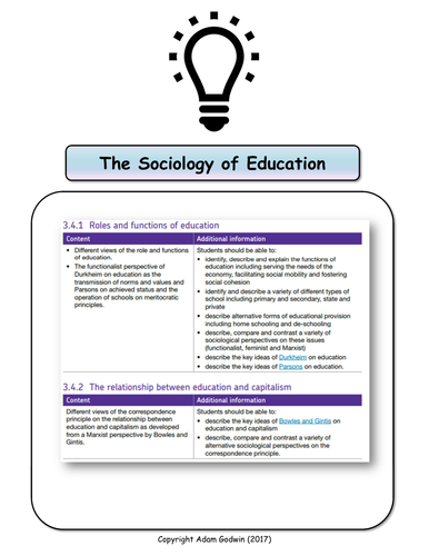 Understanding the GCSE Sociology Course - Introduction Unit L7/12 ...