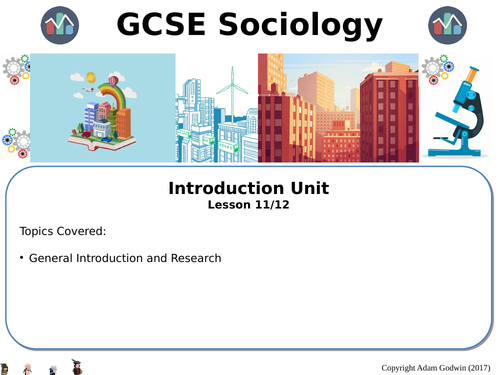 I.C.T. Suite Lesson - Introduction Unit L11/12 - GCSE Sociology ...