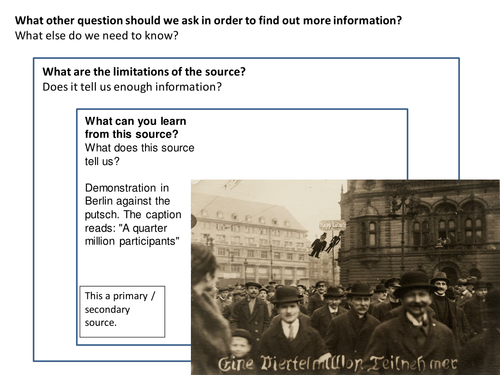 The Kapp Putsch Source Analysis Activity | Teaching Resources
