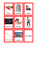 TH Unvoiced (/θ/) Articulation Cards | Teaching Resources