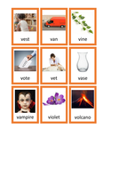 V Articulation Cards | Teaching Resources