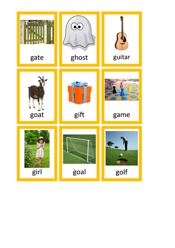 G Articulation Cards | Teaching Resources