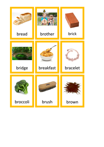 R Blend Articulation Cards | Teaching Resources