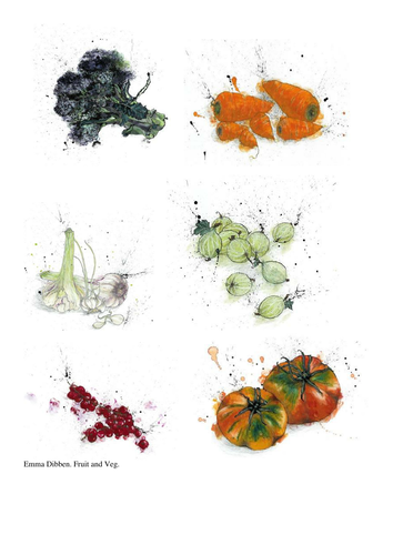 Emma Dibben - analysis and watercolours lesson | Teaching Resources