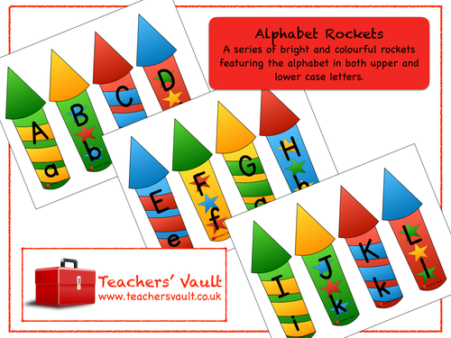 Alphabet Rockets Display | Teaching Resources