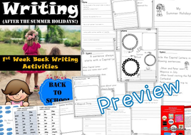 Back to School Writing (after the Summer Holidays) | Teaching Resources