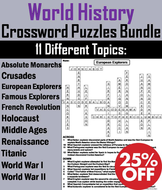 World History Crossword Puzzles | Teaching Resources