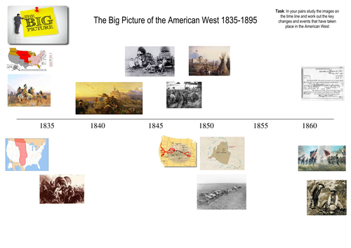 The Big picture of the American West 1835-1895 Thinking skills activity ...