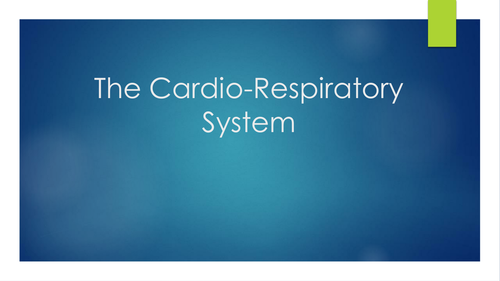 The Cardio-Respiratory System GCSE 2016 PE Edexcel | Teaching Resources