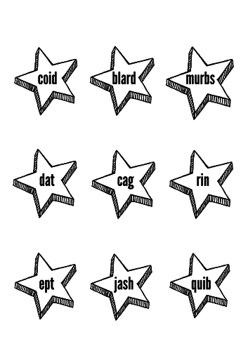 Solar System alien / real words game - Year 1 Phonics screening words ...