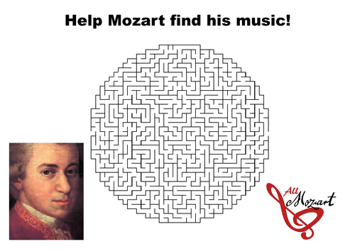 Help Mozart find his music maze puzzle | Teaching Resources