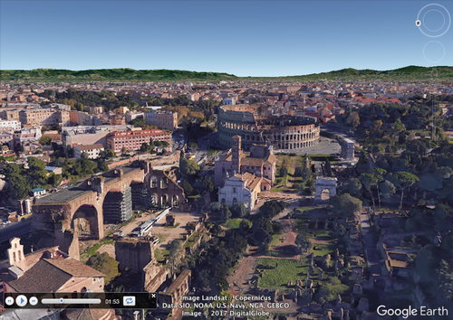 The Roman Colosseum with Google Earth Tours | Teaching Resources