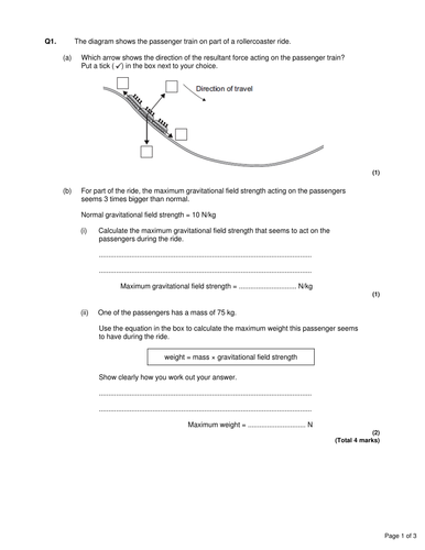 Kinetic and Gravitational Potential Energy - NEW AQA GCSE Spec ...