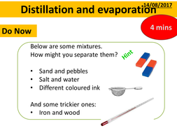 KS3 Distillation and evaporation | Teaching Resources
