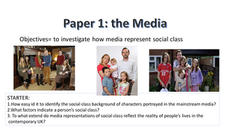 OCR A level SOCIOLOGY - THE MEDIA - media representations of different ...