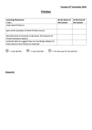 Friction - observed lesson (outstanding) | Teaching Resources