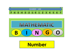 Negative and Positive Number Mathematics Bingo | Teaching Resources