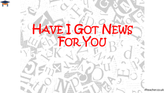 Have I Got News For You template | Teaching Resources
