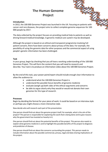 New AQA (9-1) GCSE Biology IVE: DNA & The Genome (4.6.1.4) | Teaching ...
