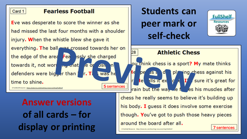 Full Stops and Capital Letters | Teaching Resources