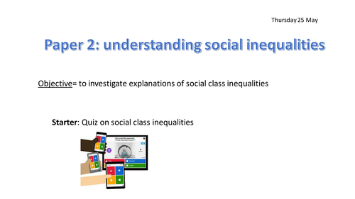 OCR New A LEVEL SOCIOLOGY- understanding social inequalities: Social ...
