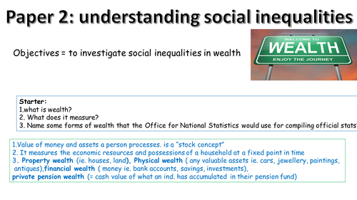 Ocr New A Level Sociology Understanding Social Inequalities Social