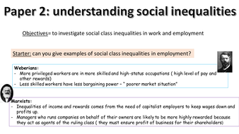 OCR New A LEVEL SOCIOLOGY- understanding social inequalities: Social ...