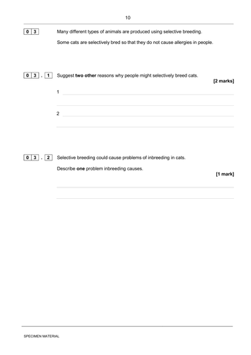 New AQA (9-1) GCSE Biology IVE:Selective Breeding (4.6.2.3 ) | Teaching ...