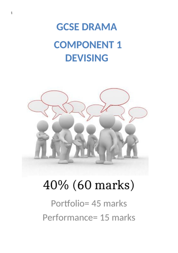 Student workbook for Component 1 PERFORMERS Edexcel GCSE Drama ...