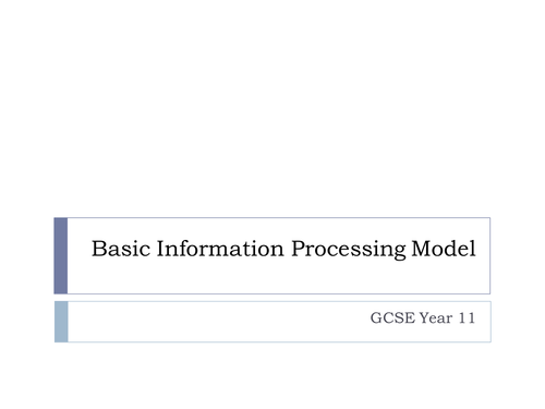 AQA GCSE PE (9-1) Information Processing Lesson | Teaching Resources AQA GCSE PE (9-1) Information Processing Lesson | Teaching Resources