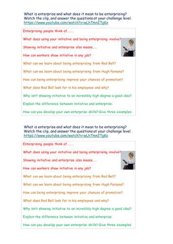 Careers - Enterprise | Teaching Resources