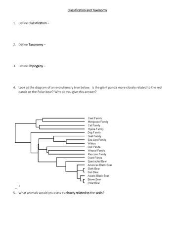 New AQA (9-1) GCSE Biology IVE - Classification of Living Organisms (4. ...